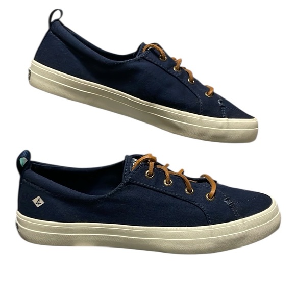 Sperry | Shoes | Sperry Womens Crest Vibe Core Navy Blue Fabric Sneaker ...